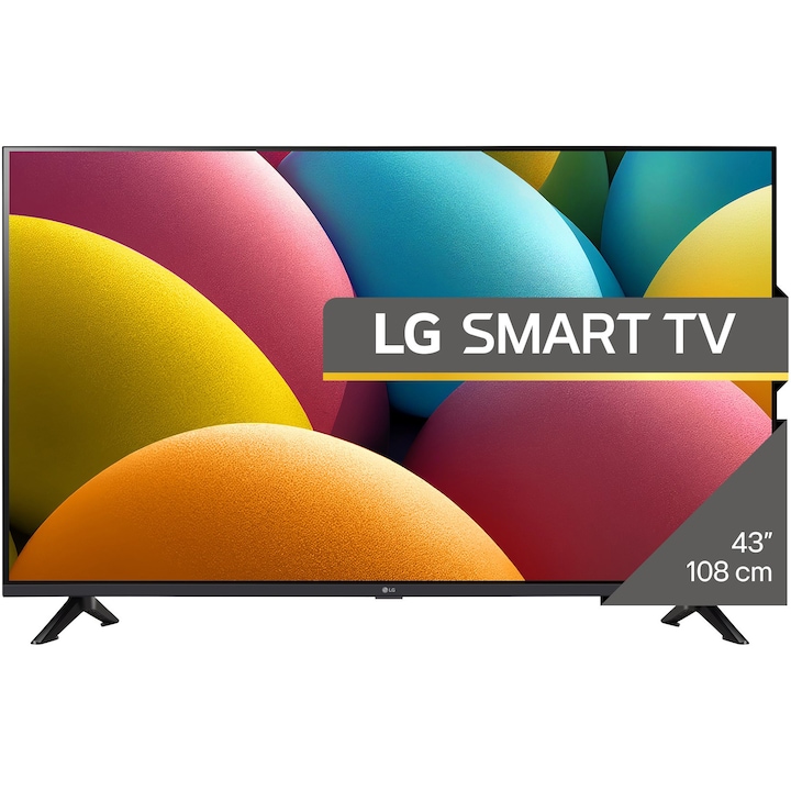Televizor LG LED 43LR60006LA, 108 cm, Smart, Full HD, Clasa F - eMAG.ro