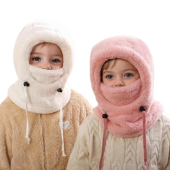 Cagula copii, balaclava, protectie la vant iarna, reglabil, Potrivit ...