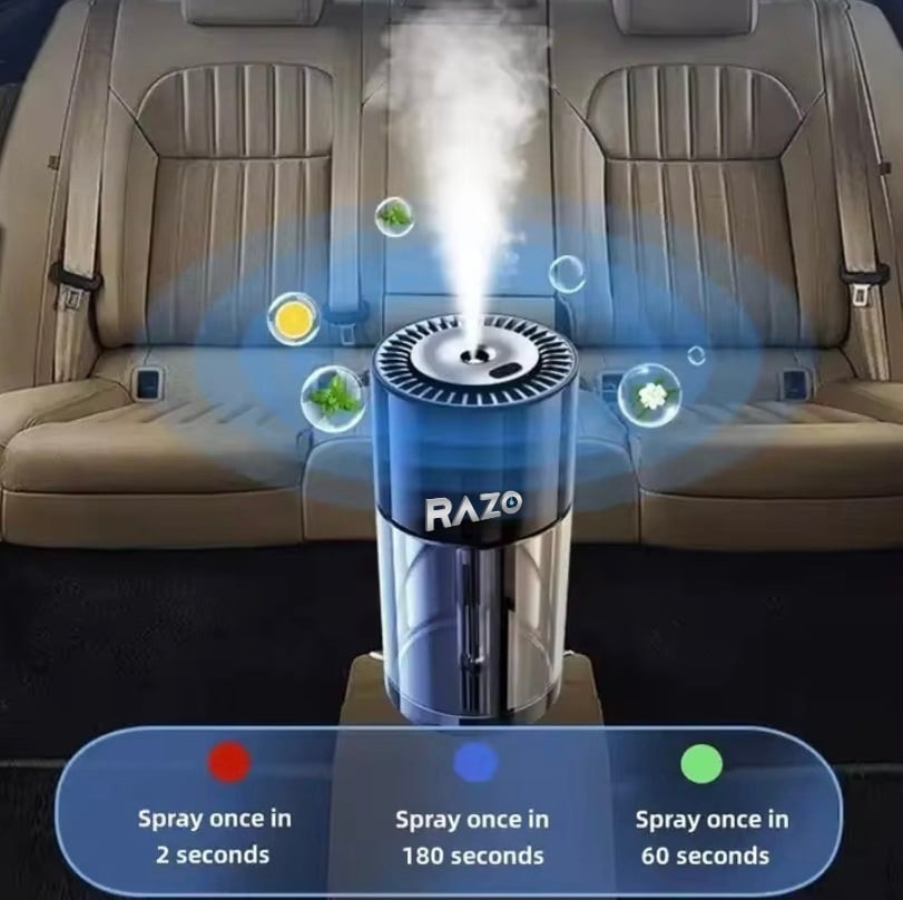 Difuzorul inteligent de parfum Auto Razo, Odorizant Auto, 160 ml, 4 ...