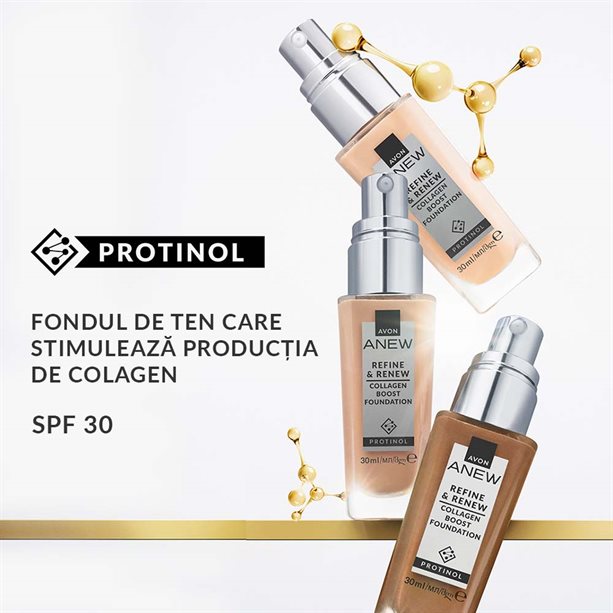 Fond de ten Anew Refine & Renew Collagen Boost, Avon, 215P - Ivory, 30 ...