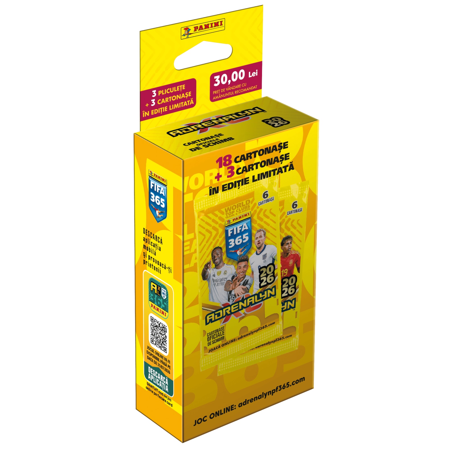 Set cartonase de schimb 3 pachete + 3 carduri limitate Panini, FIFA 365 ...