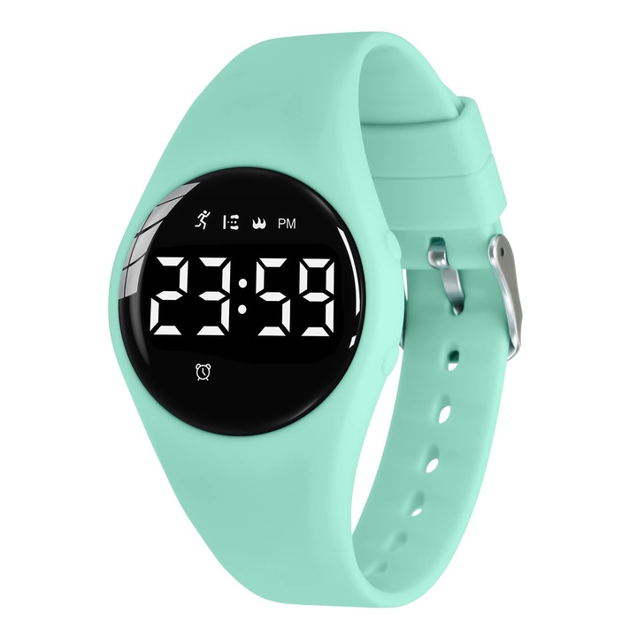 Ceas sport digital pentru copii, waterproof, reincarcabil, 37mm, 5-10 ...