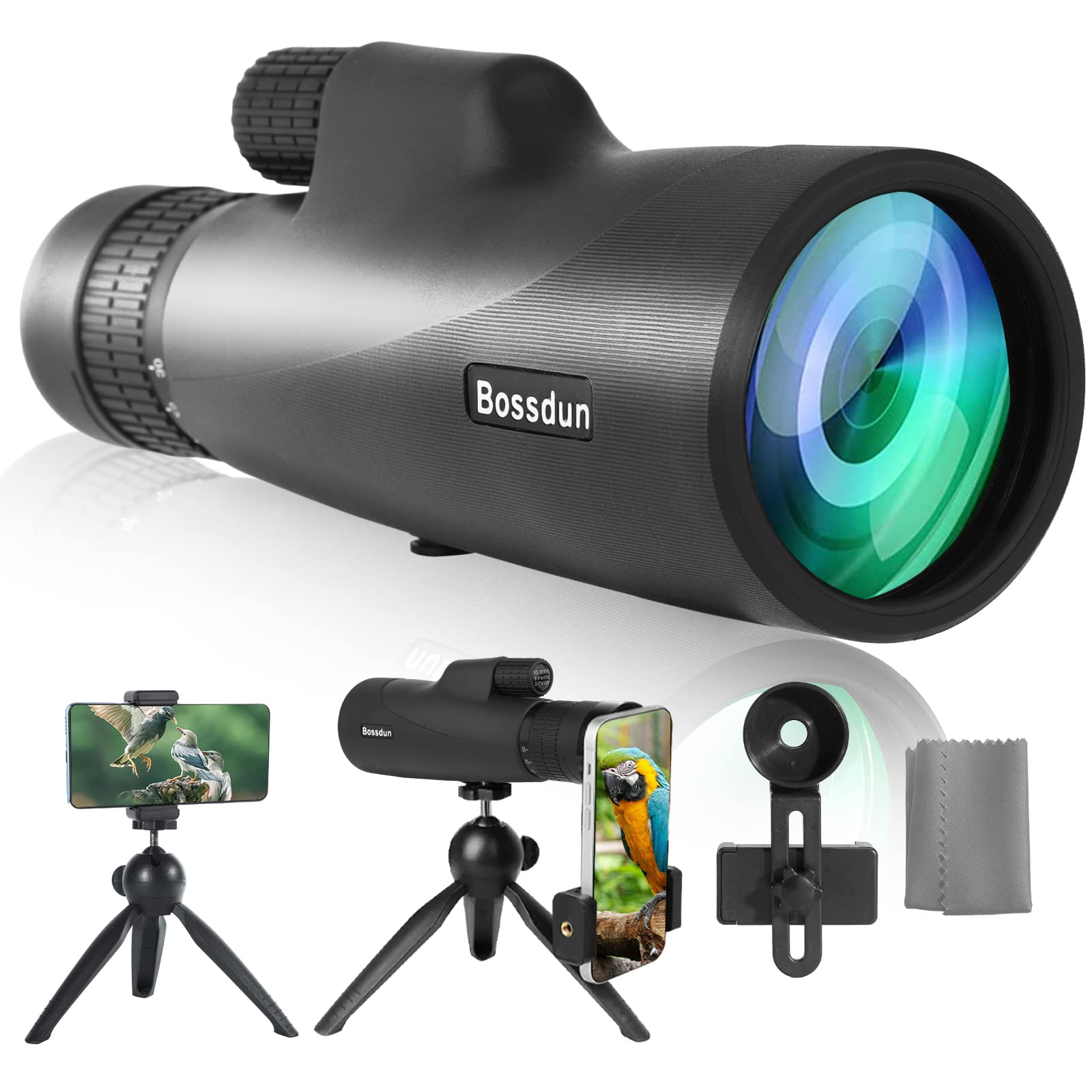 Telescop Monocular, Monocular Cu Zoom Hd 10-30X50 Cu Protectie La Ceata ...