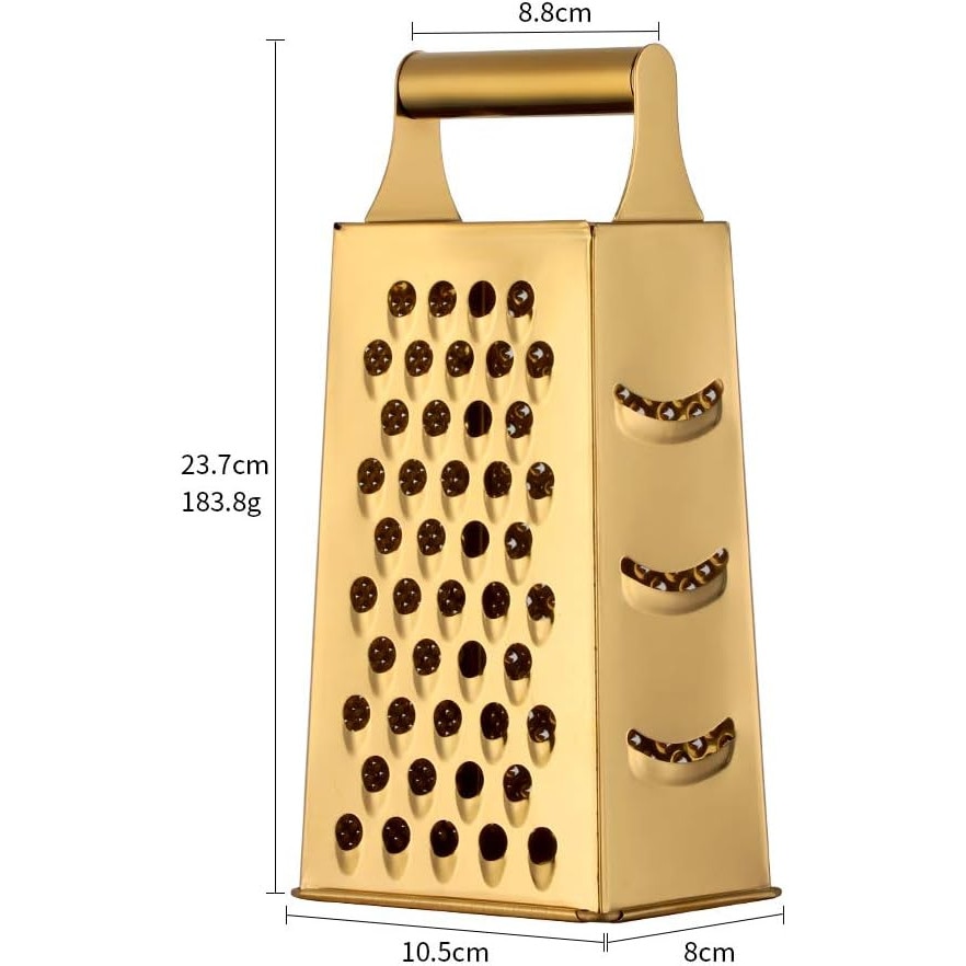 Razatoare legume inox 4 fete, 23x10x10cm, auriu - eMAG.ro