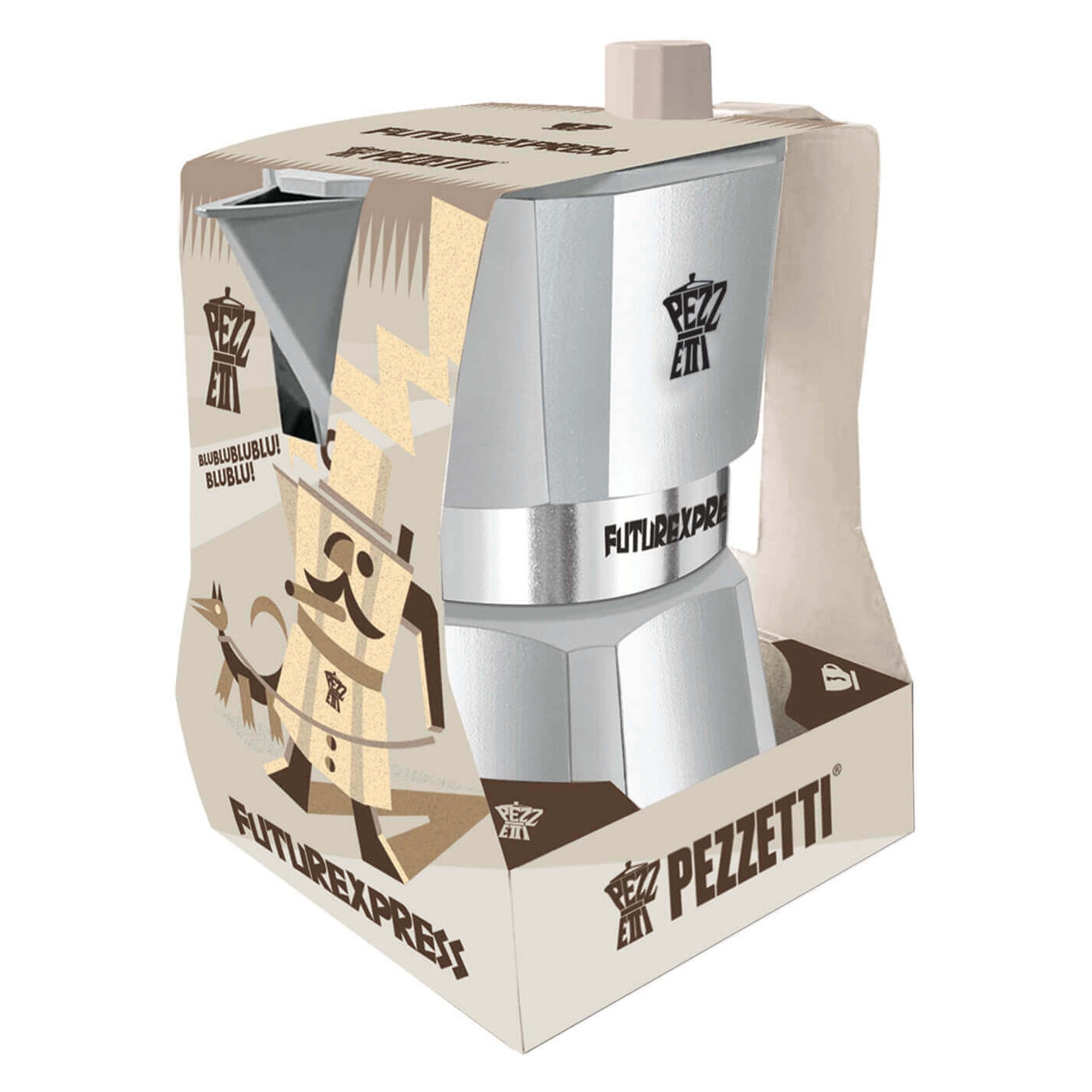 Espressor pentru aragaz Pezzetti FUTUREXPRESS, aluminiu, 1 ceasca ...