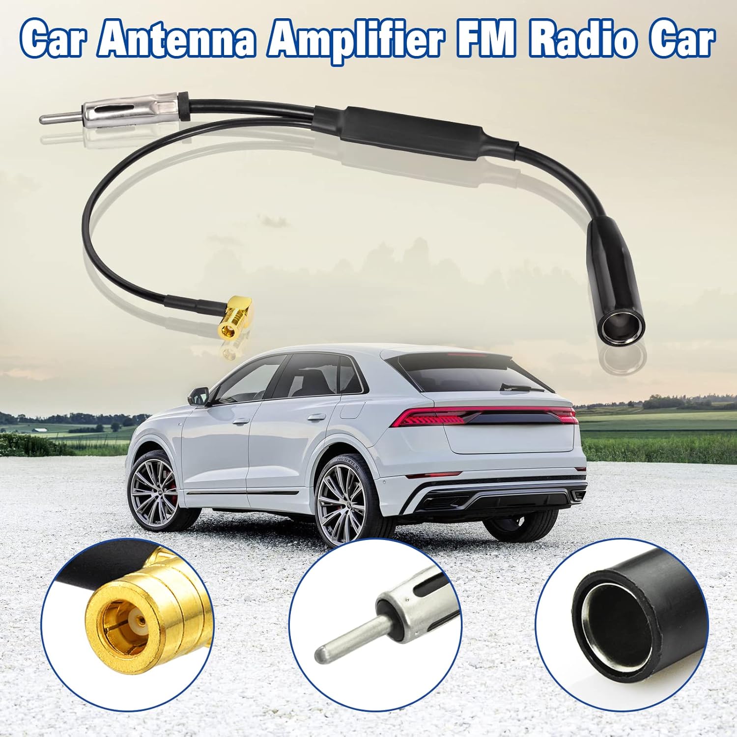Antena radio DAB, 34.5cm, conector SMB, set 1x antena auto - eMAG.ro