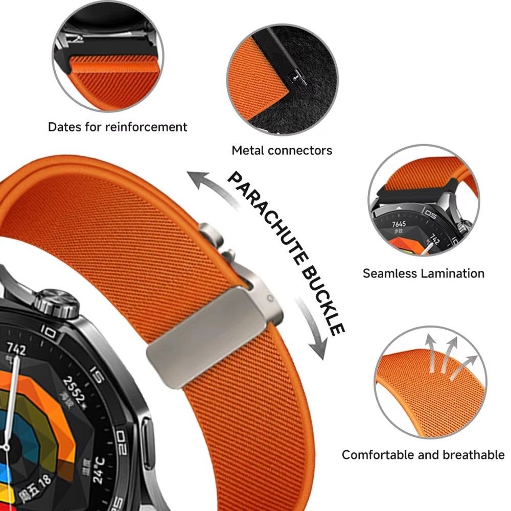 Curea nylon elastic compatibila cu Huawei Watch GT2 GT3 GT4 GT5 GT6 Pro ...