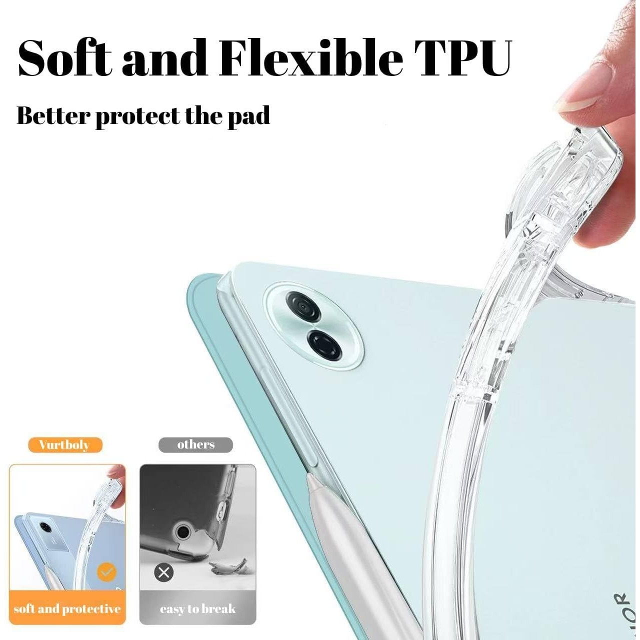 Husa Sigloo pentru tableta Honor Pad 10, 12.1" (2025), – Slim, Tri-Fold ...