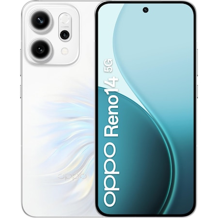 Telefon mobil Oppo Reno14, 12GB RAM, 256GB, 5G, Opal White - eMAG.ro