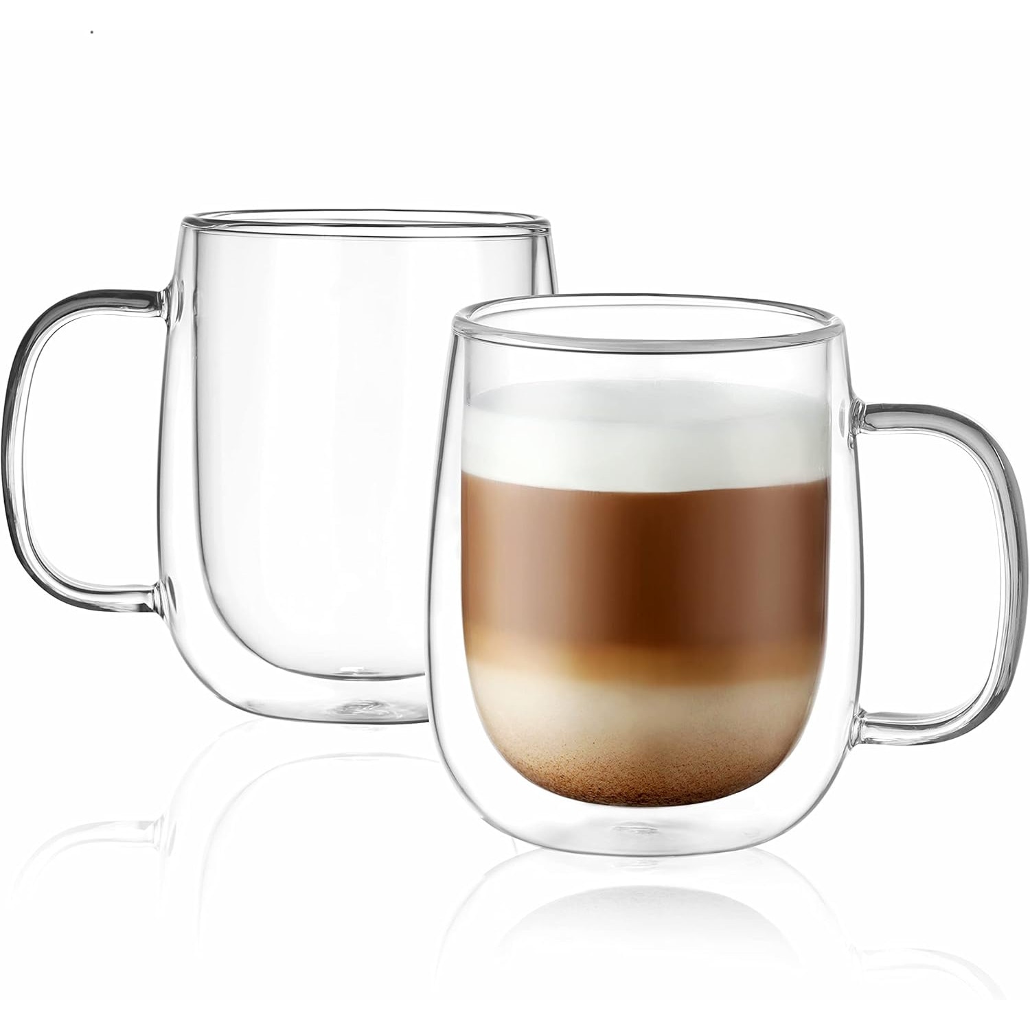 Set 2 cani pentru ceai si cafea din sticla termorezistenta, Oricean ...