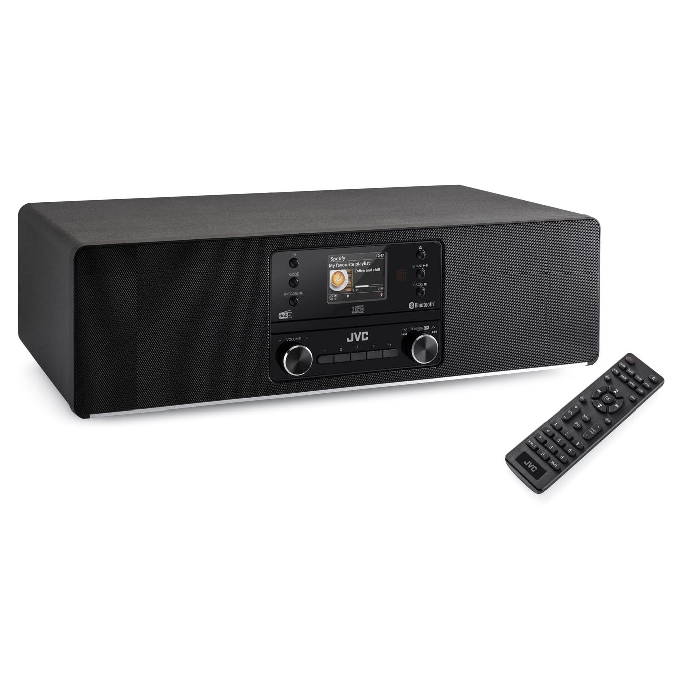 Sistem audio JVC ALL-IN-ONE RD-E984B, 2 x 25W, Radio internet, Tuner ...