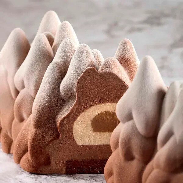 Forma din silicon pentru tort 3D, Braduti - Snow Tree, 250×90×95mm ...