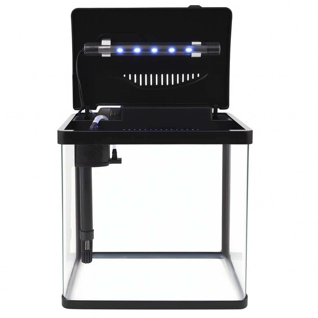 Acvariu peste Betta 10L, Perfect Tank Betta acvariu mic pesti cu capac ...