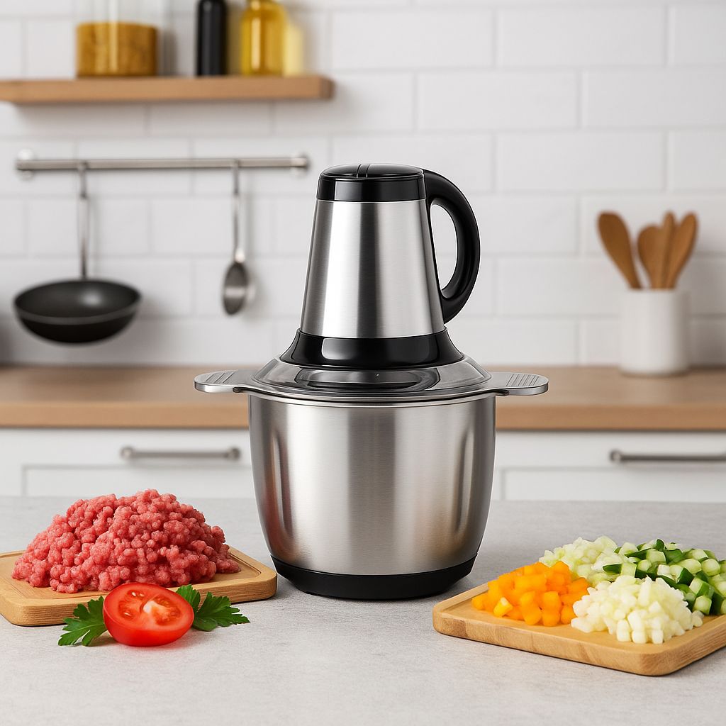 Tocator Electric Multifunctional 3L, 2 Viteze, 4 Lame din Inox, 500W ...