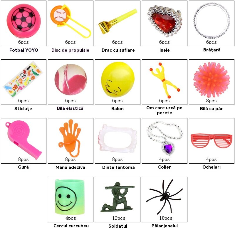 Set de 120 de jucarii pentru petreceri, marca ZOUN, potrivit pentru ...