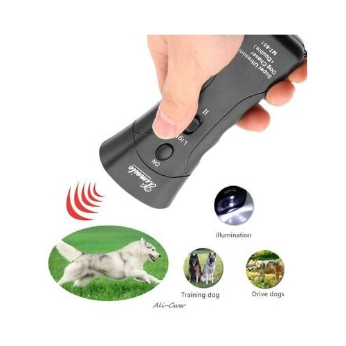 Aparat anti caini agresivi Vivendo Super DogChaser, cu ultrasunete si ...