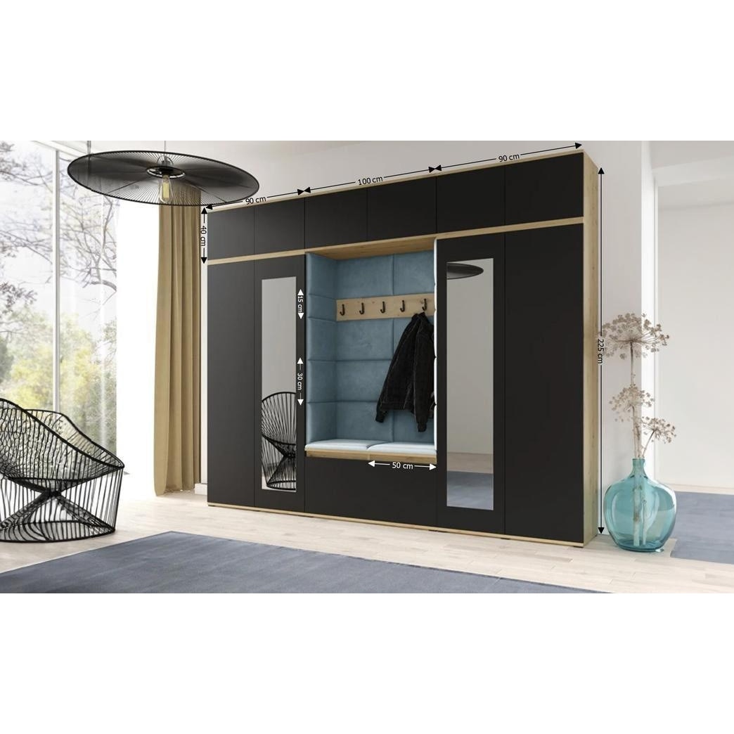 Cuier Hol Max 17 Culoare Gri Perlat cu Artisan 280x225x40 cm - eMAG.ro