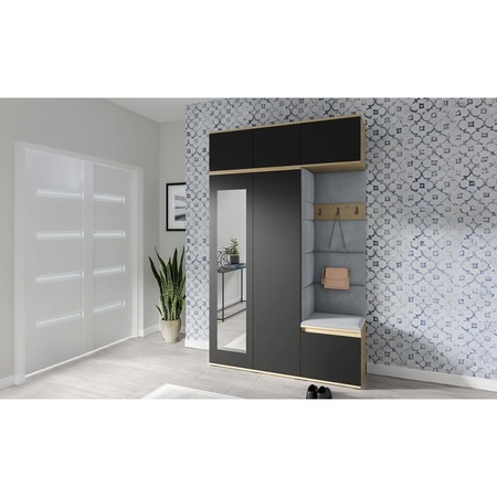 Cuier Hol Max 18 Culoare Gri cu Artisan 225x225x40 cm - eMAG.ro