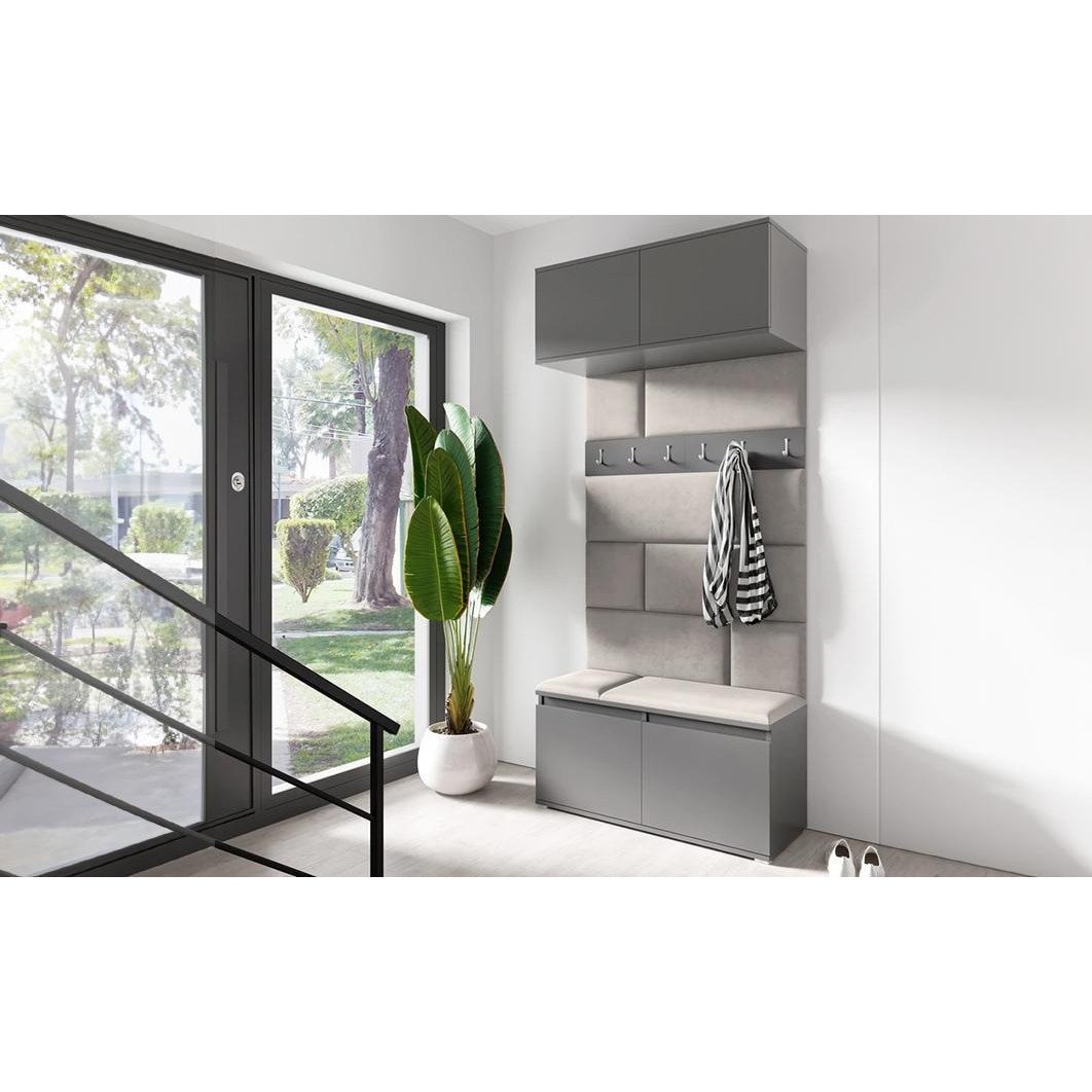 Cuier Hol Max 23 Culoare Bej cu Grafit 100x225x40 cm - eMAG.ro