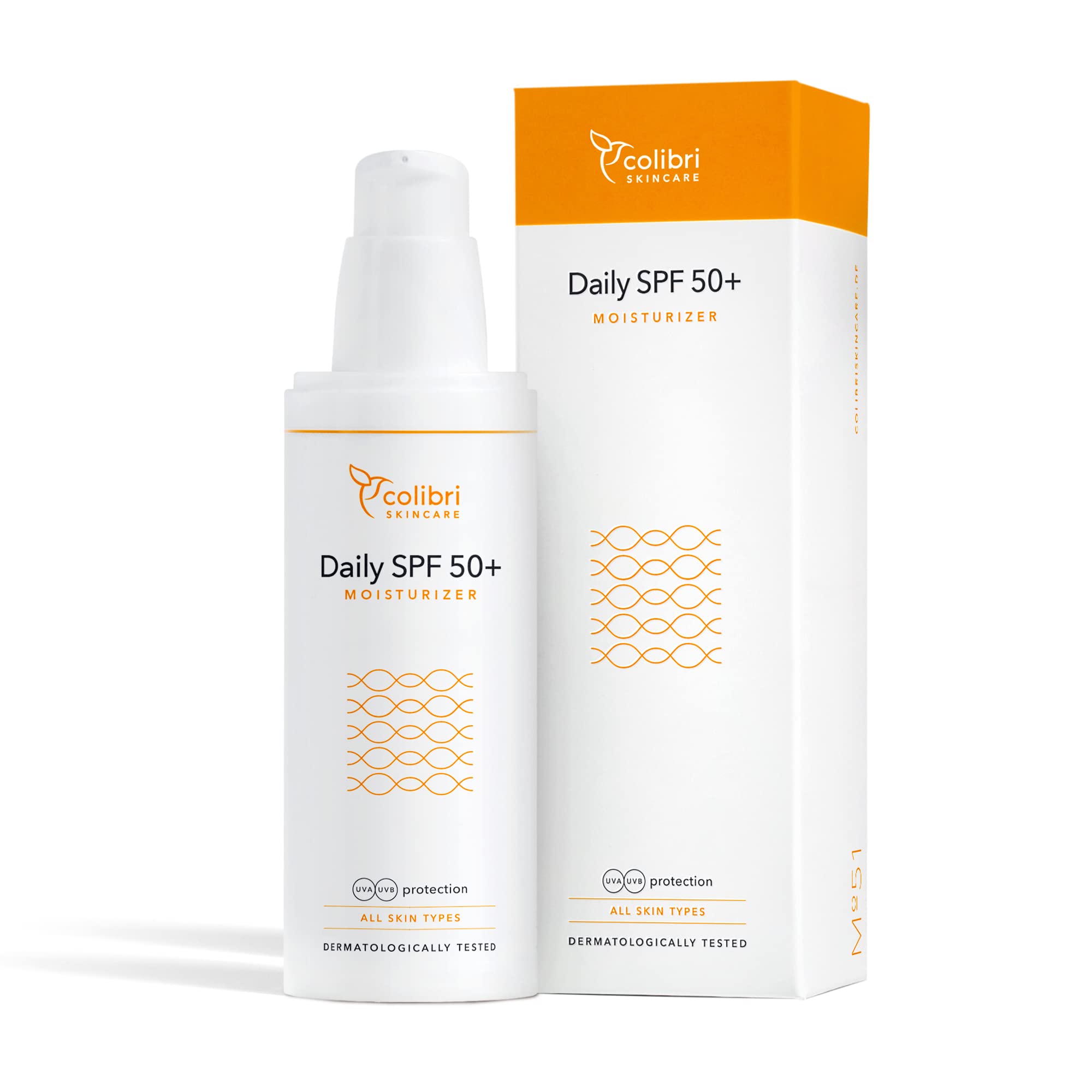 Crema de fata Colibri Skincare SPF 50+, 80ml, rezistentă la apă ...