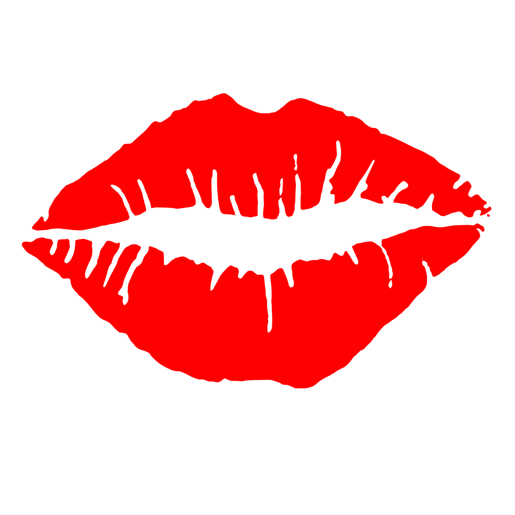Sticker auto decorativ, tuning pentru fete, model Buze, rosu, 30cm ...