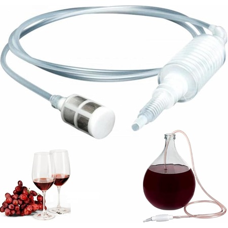 Tub sifon pentru bere, Set filtru vin plastic, Teava sifon, Filtru ...