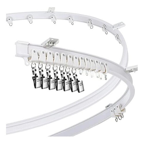 Set 5m sina din inox cu accesorii pentru perdele, sina flexibila - eMAG.ro