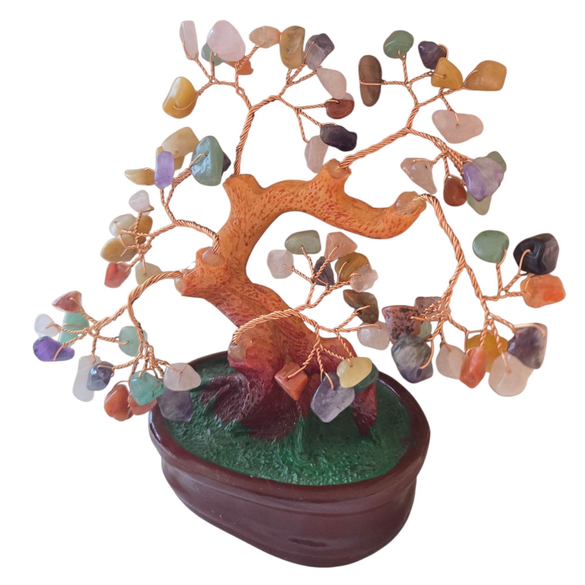 Statueta copac al vietii 16 cm inaltime, decoratiune forma de pom Feng ...
