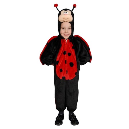 Costum carnaval bondar culoare negru cu burta rosie, copii, 4-5 ani ...