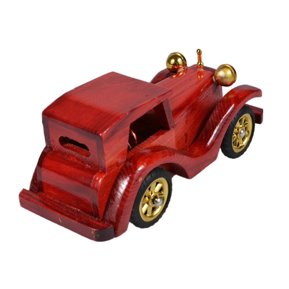 Macheta masina vintage, lemn, Dafu Crafts, model B, rosu - eMAG.ro