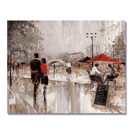Tablou Canvas - Romantic, Iubire, Cuplu, Plimbare, 80 x 100 cm - eMAG.ro