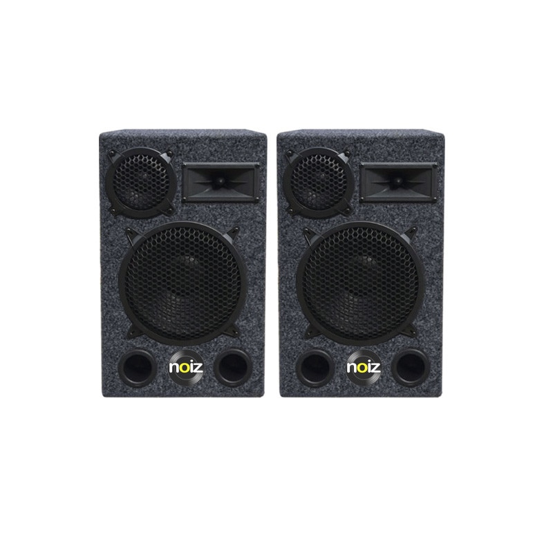Set boxe Noiz Retro Speaker, pasive, 8 ohmi, 150W, mocheta gri ...