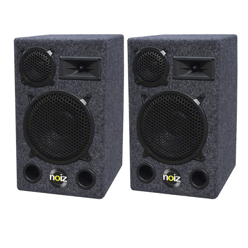 Set boxe Noiz Retro Speaker, pasive, 8 ohmi, 150W, mocheta gri ...