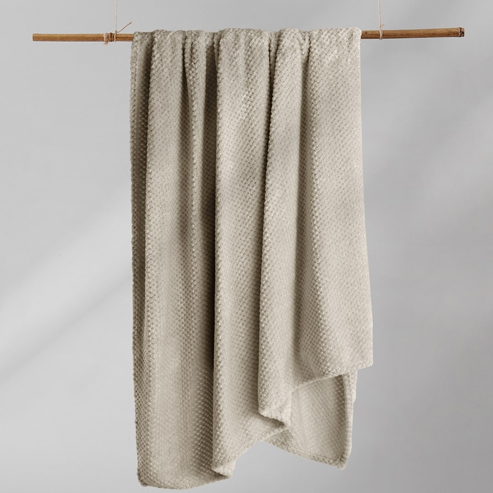 Patura in stil modern cu model jacquard in relief, Henry, 240 g/m2 ...