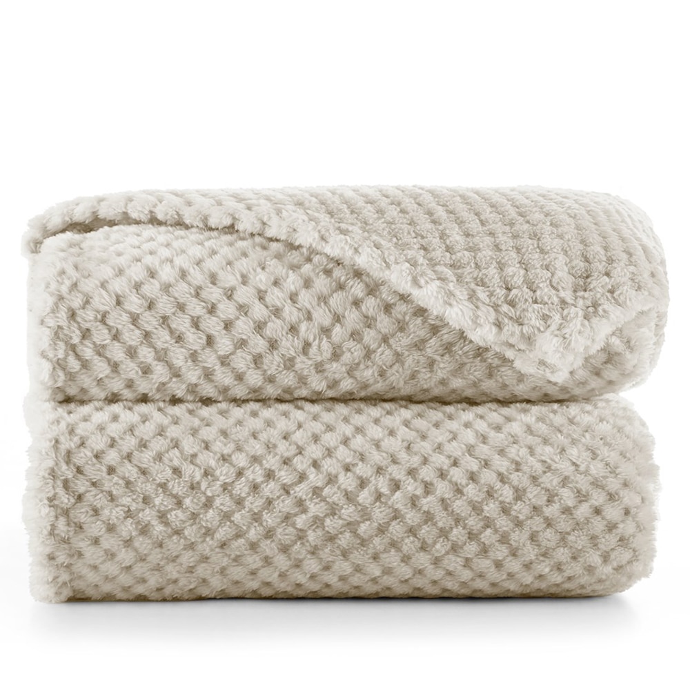 Patura in stil modern cu model jacquard in relief, Henry, 240 g/m2 ...