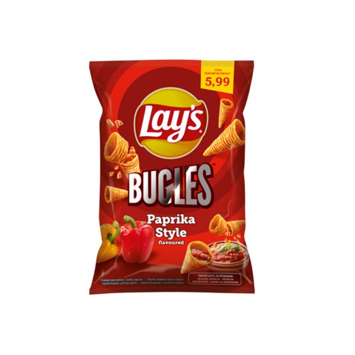 Chipsuri Lay's Bugles cu gust de paprika, 75 g - eMAG.ro