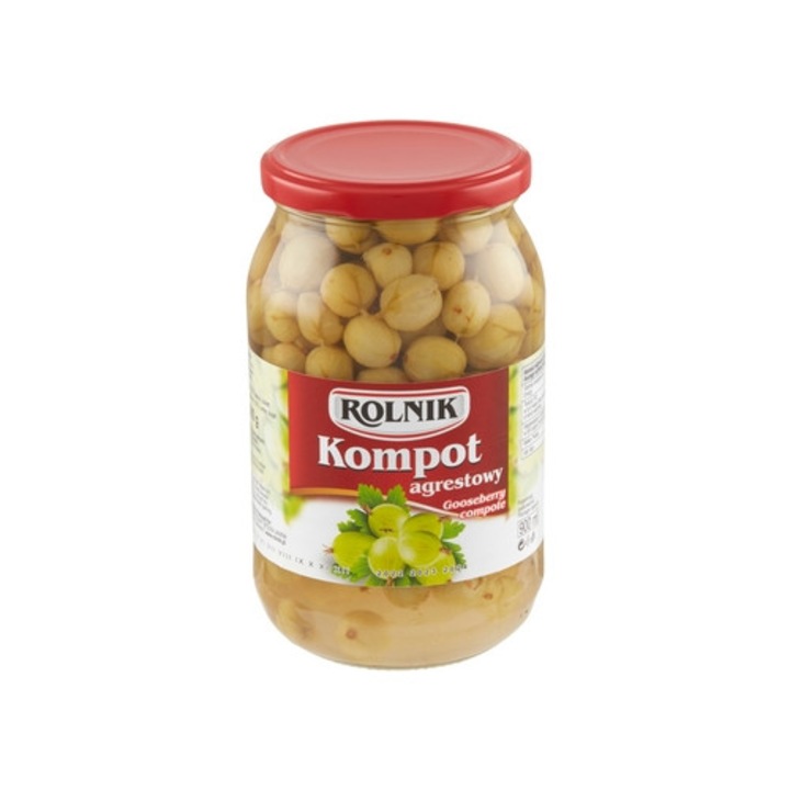 Compot de agrise, 900 ml, Rolnik, 880 g, natural, racoritor - eMAG.ro