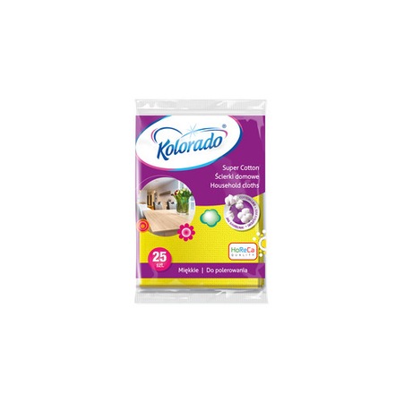 Burete KOLORADO, set 25 bucati, 45x36cm, galben, din vascoza - eMAG.ro