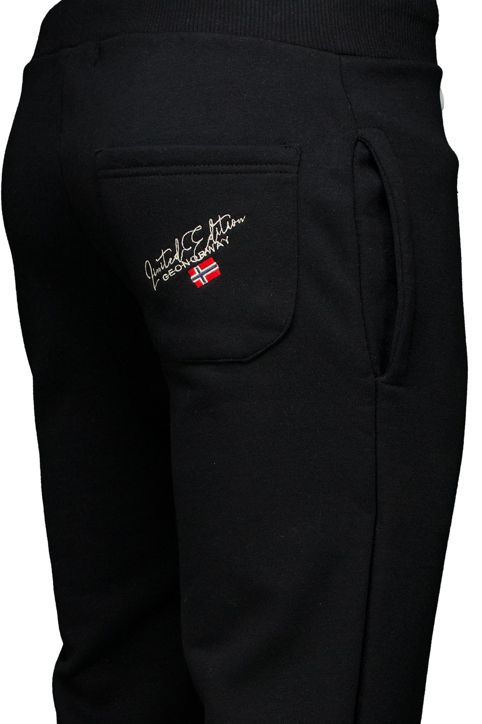 Geographical Norway, Pantaloni de trening cu snur in talie si imprimeu ...