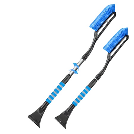 Perie de zapada telescopica si racleta de gheata 2 in 1, extensibila 77 ...