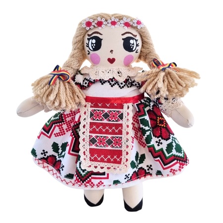 Papusa handmade traditionala romaneasca Romancuta, artizanat folcloric ...