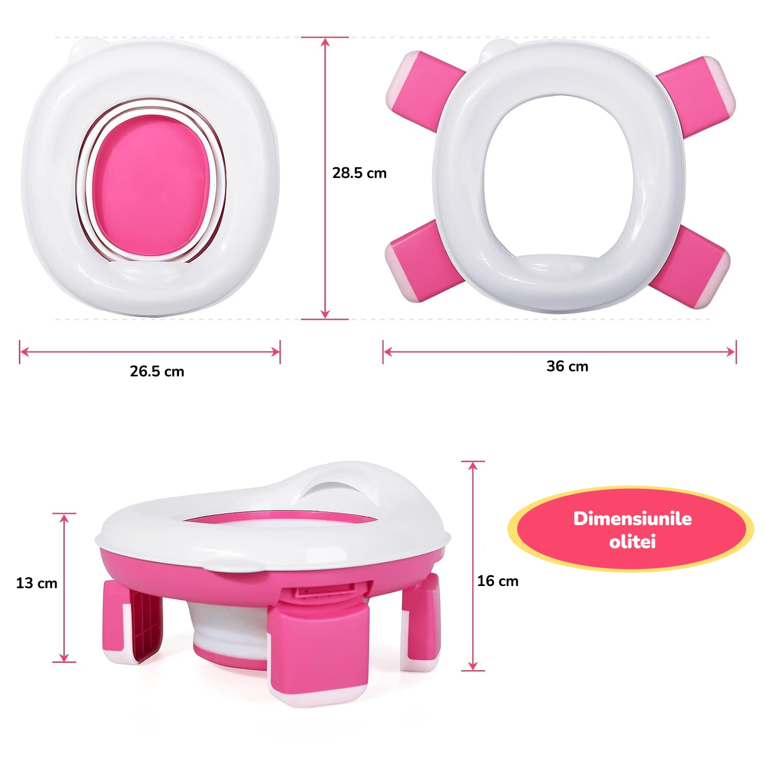 Olita Portabila Copii Mavio®, Reductor WC Pliabil, Saculeti Inclusi ...