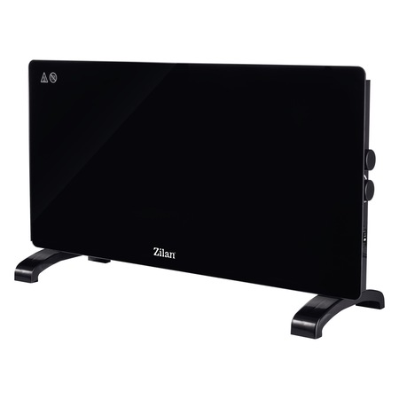 Convector cu panou sticla Zilan ZLN4062, Termostat reglabil, Protectie ...