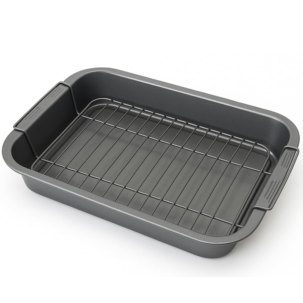 Tava Pufo pentru Cuptor cu Gratar Detasabil- Ideala pentru Fripturi ...