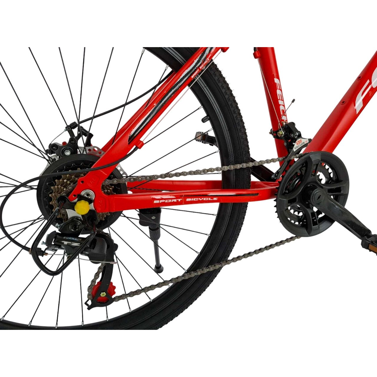 Bicicleta RICH BIKE MTB, 26", frâne DISC, 21 viteze, rosu - eMAG.ro