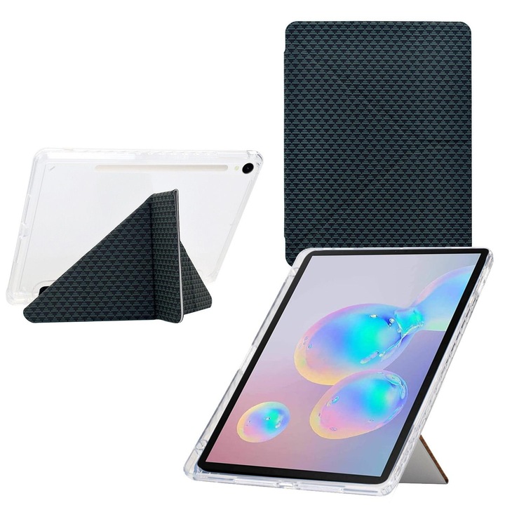 Husa tableta pentru Samsung Galaxy Tab S10 FE/S9, Y-Pliere, Textura ...