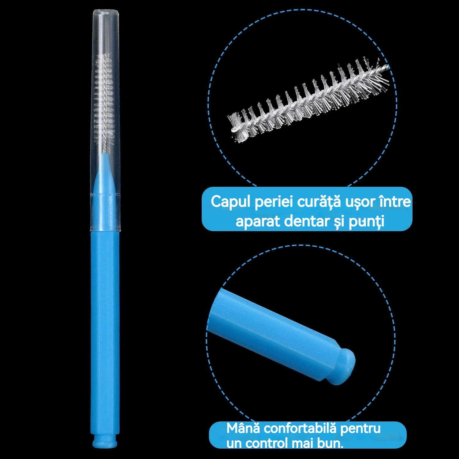 Set periute interdentare Kengege, 100 bucati, 11mm si 13.5mm ...