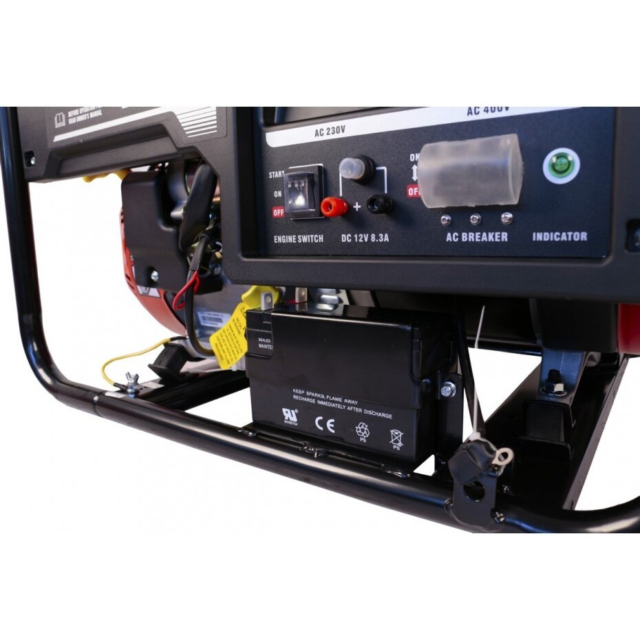 Електрически генератор Loncin LC8000D-A-1, 7000 W, 380 V, 25 л бензин ...