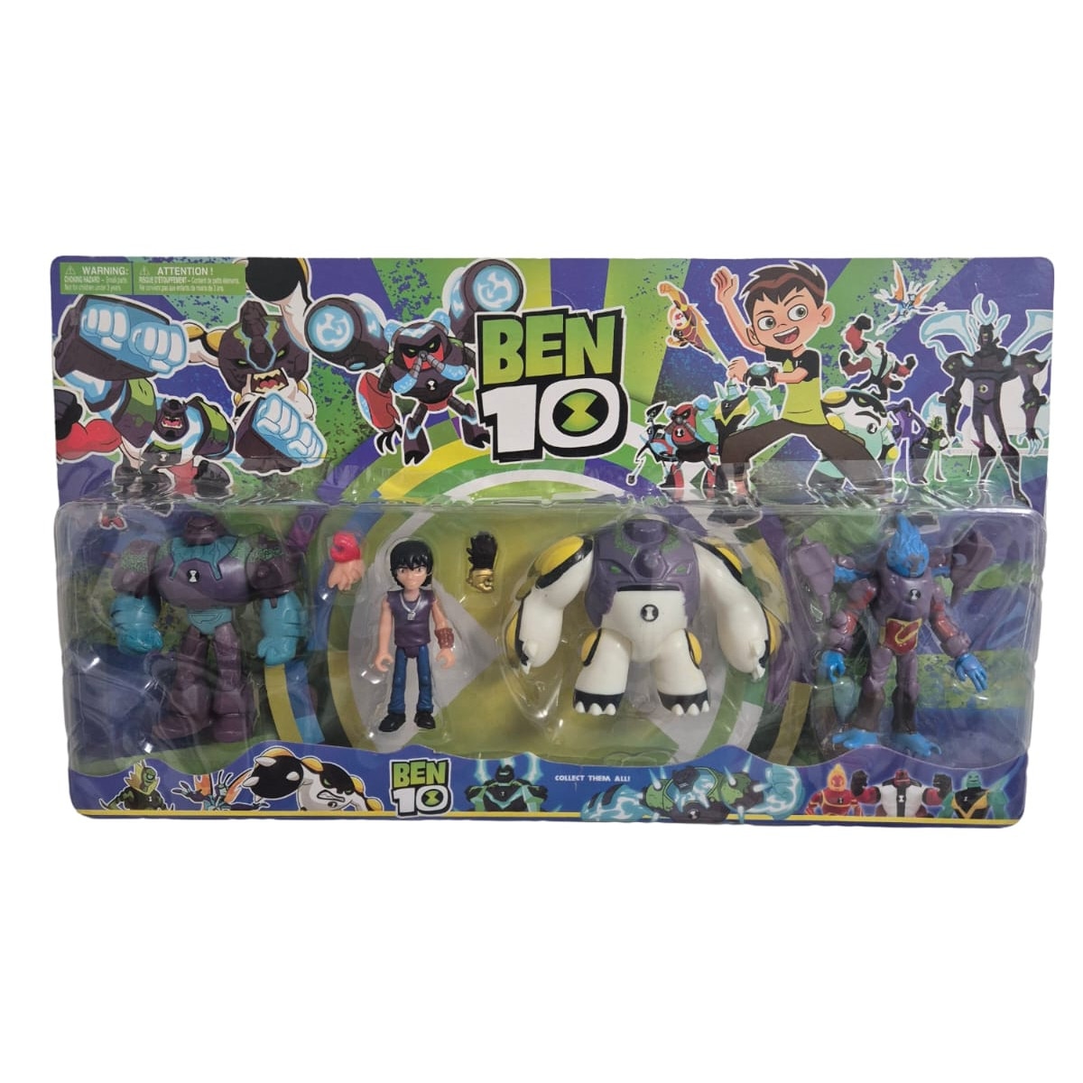 Set 4 Figurine, Virtual Trend, Ben 10, Multicolor, 12x12cm - eMAG.ro