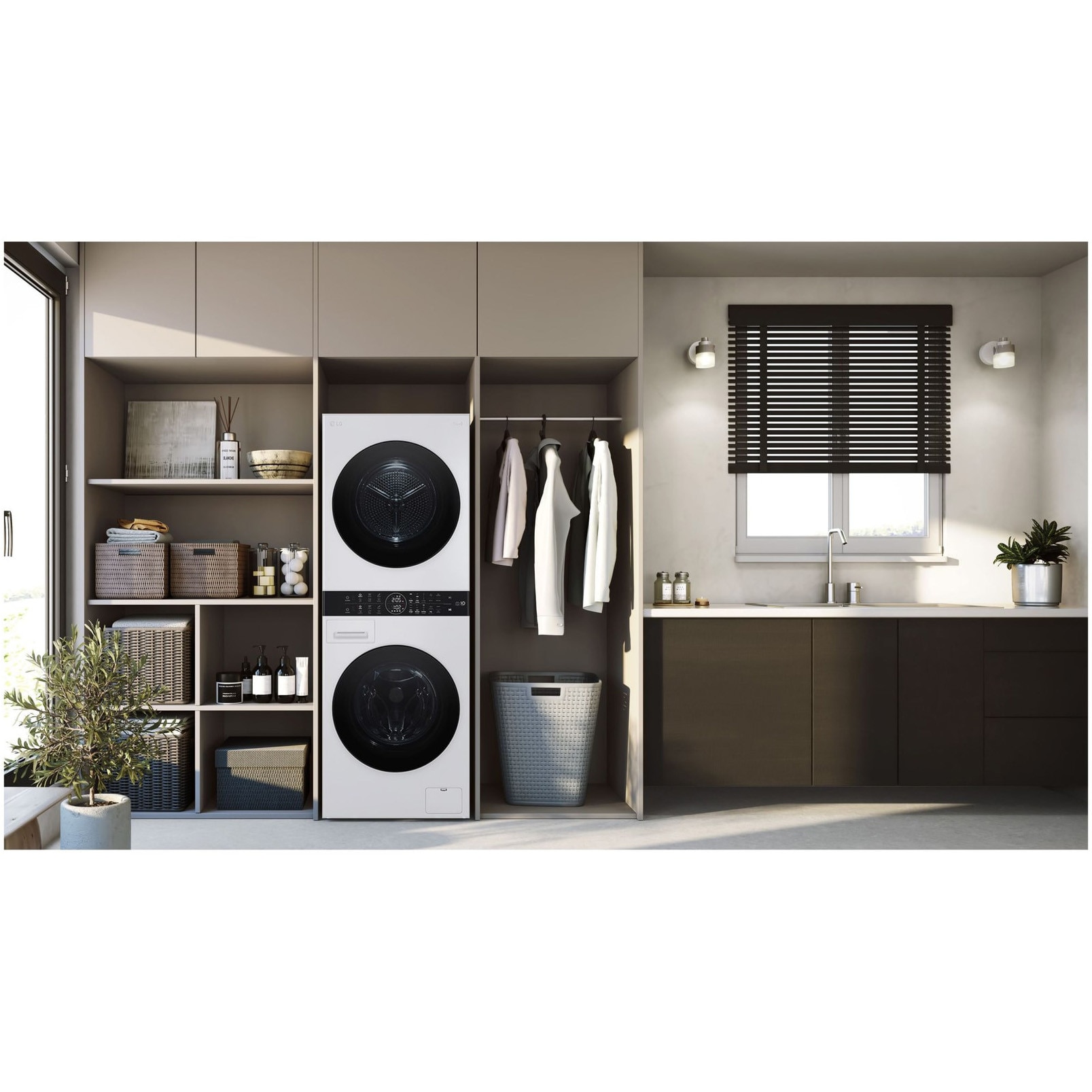 Masina de spalat rufe cu uscator LG WT1210WWF, Spalare 12 kg, Uscare 10 ...